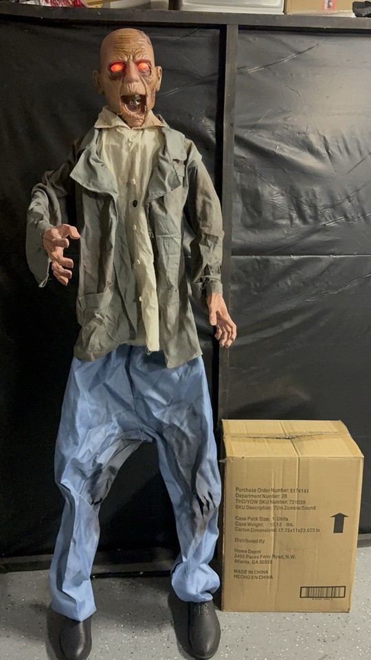 72inch Animated Zombie Animatronic Home Accents 2015* | eBay