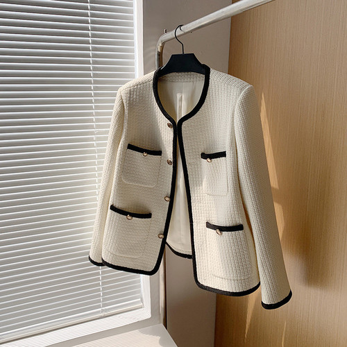 Women's Short Elegant French Style Jacket Simple Fashion Casual Loose ...