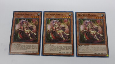 3x TRAPTRIX MANTIS 1ST EDITION SDBT-EN045 COMMON YUGIOH NM / UNPLAYED ...