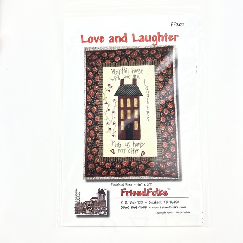 Love & Laughter Quilt & Applique Pattern FF207 FriendFolks + Wools | eBay