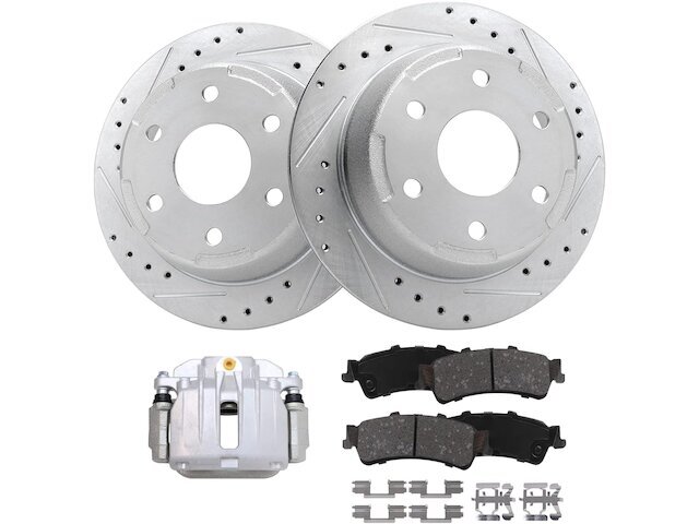 Rear Brake Pad Rotor and Caliper Set For 2003-2005 Chevy Astro 2004 ...
