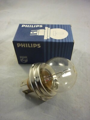 VINTAGE #6620 PHILIPS AUTO CAR LIGHT BULB 423 6V GERMANY 45/40W P45T ...