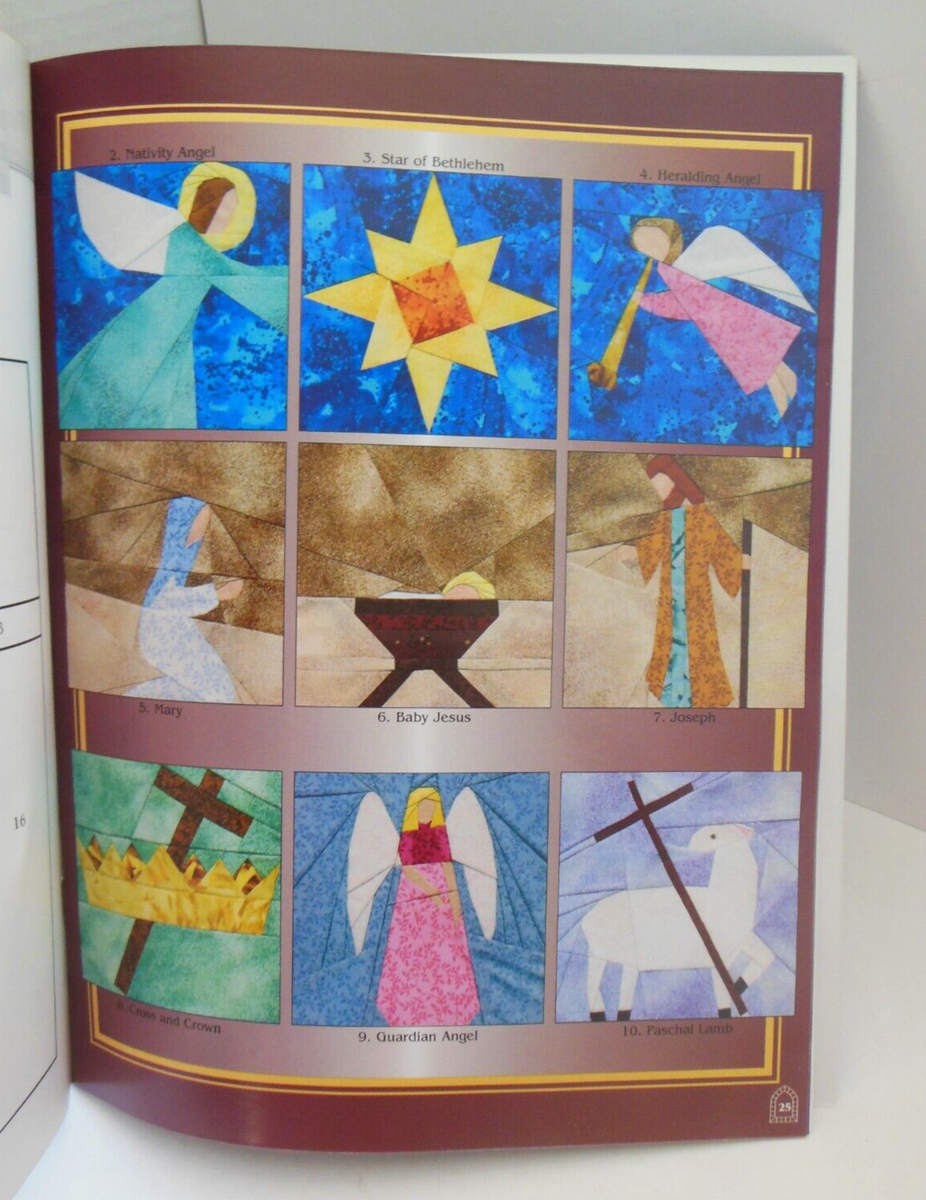 Christian Symbols Quilt Block Patterns Quilt Block, 3 Bar Cross