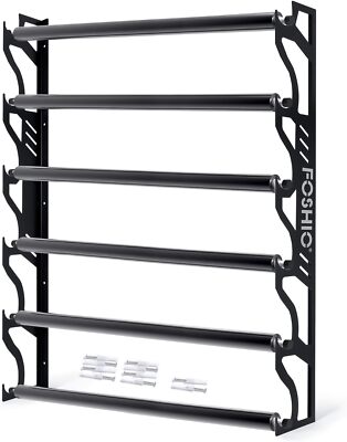 6-Rolls Wall Mounted Tint and Vinyl Wrap Rack for Organizing Roll Media ...