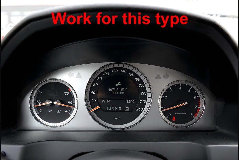 Digital Instrument Gauge Cluster Dashboard For Mercedes Benz C-Class ...
