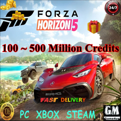 Forza Horizon 5 | 100M-500M CREDITS - 100% Safe CR - XBOX/PLAYSTATION/PC/STEAM👍 | eBay UK