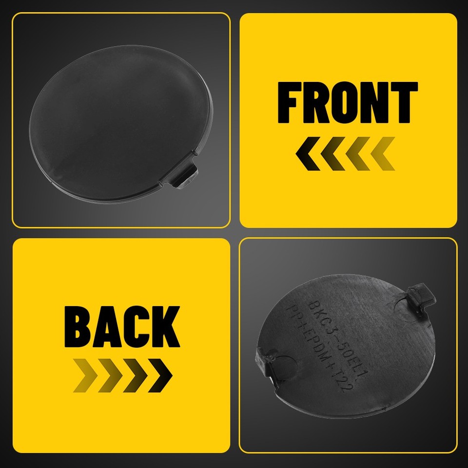 Piece of 2 Rear Left Right Bumper Tow Eye Hook Cover Cap Fit for Mazda ...