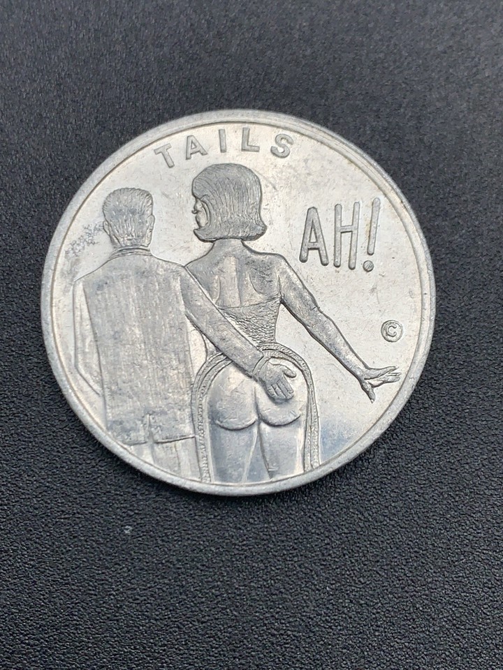 Two VTG Heads Or Tails Coins, Small & Large 1”R & 1 1/4”R | eBay