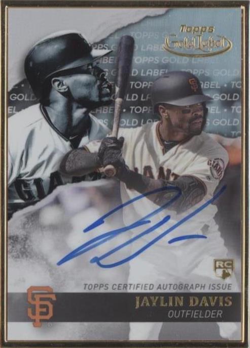 2020 Topps Gold Label - Gold Label Framed Autographs Jaylin Davis #GLA ...