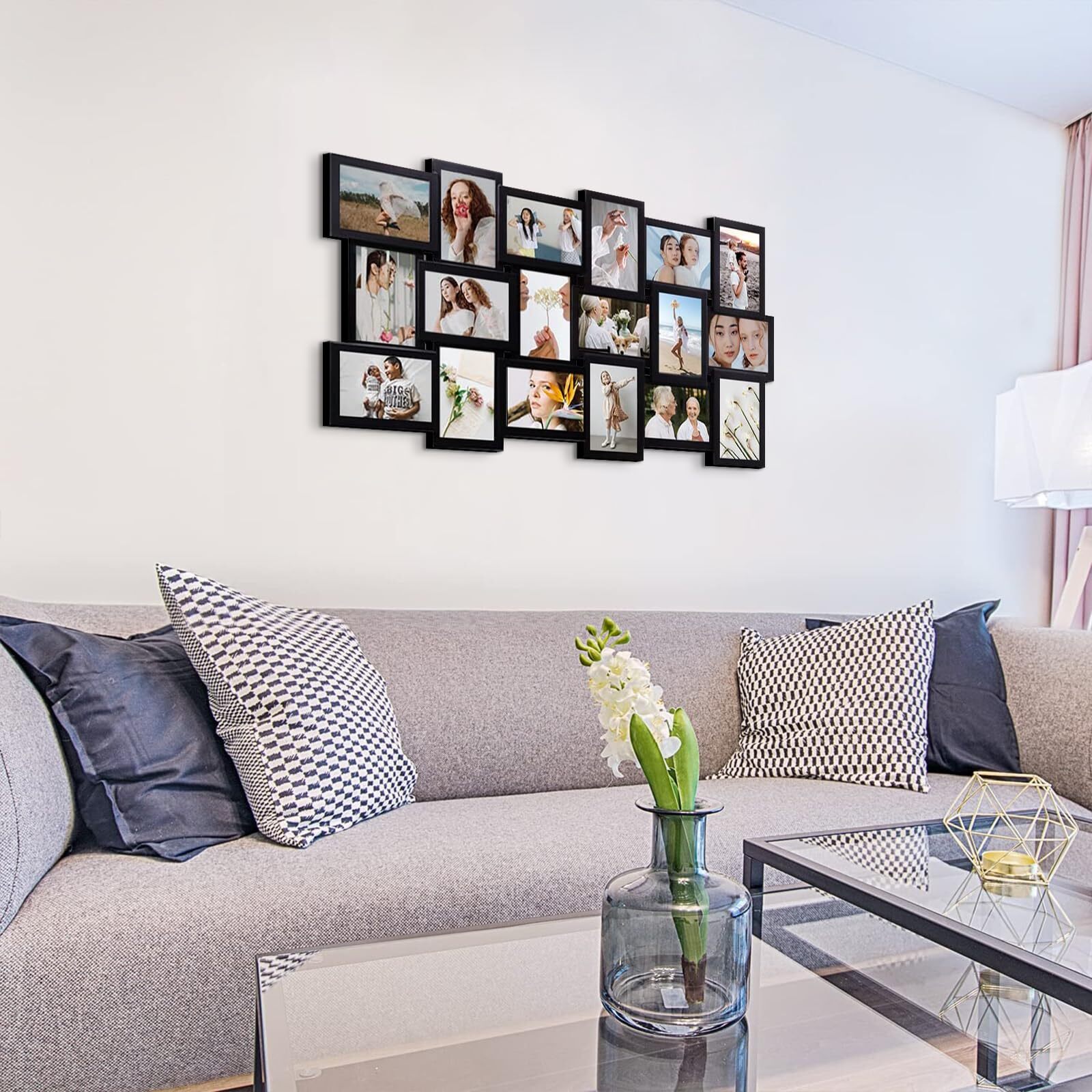 18 Openings Collage Picture Frames Multi Family Photo for Gallery ...