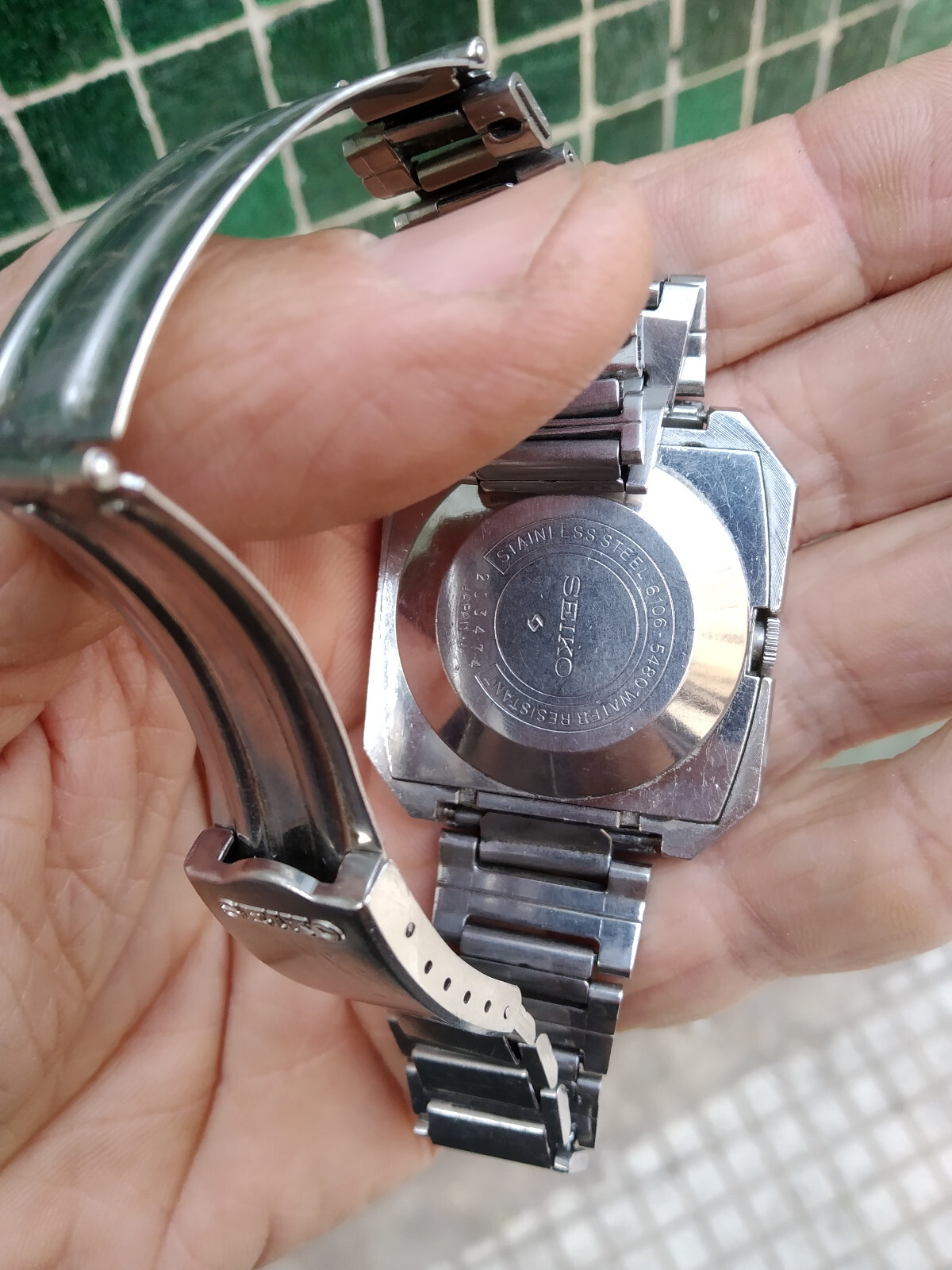 SEIKO 5 DX 6106 5480 SQUARE AUTOMATIC BRACELET ALL ORIGINAL WORKING PERFECT | eBay