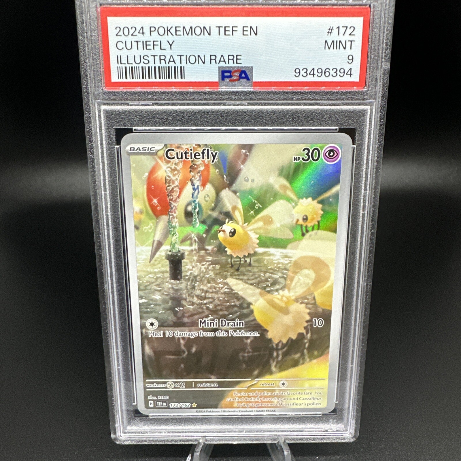 2024 POKEMON TEF EN-TEMPORAL FORCES ILLUSTRATION RARE #172 CUTIEFLY PSA ...