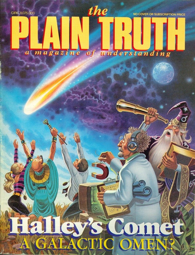 1986 The Plain Truth Magazine: Halley's Comet - A Galactic Omen? | eBay