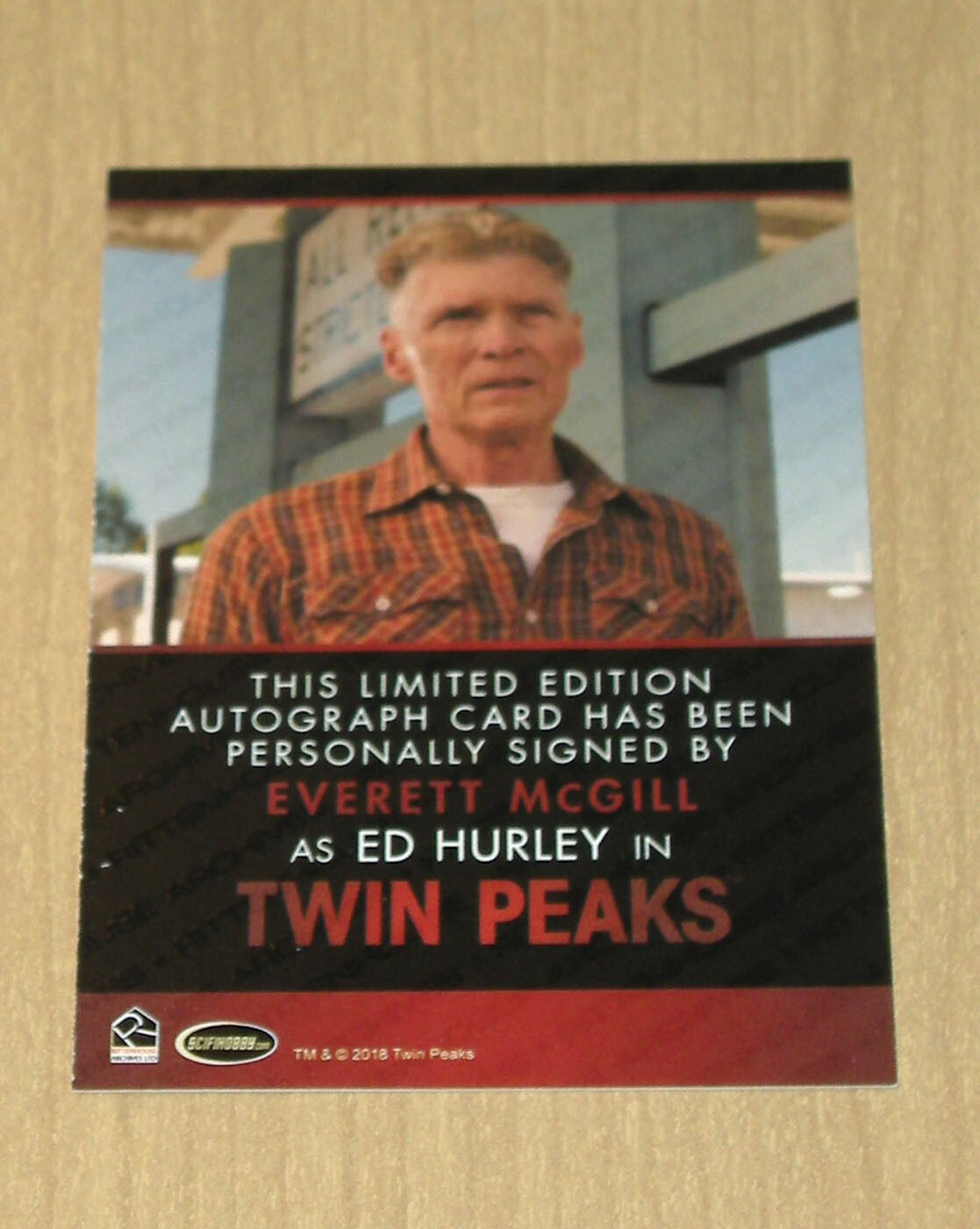 2018 Rittenhouse Twin Peaks auto autograph Everett McGill as ED HURLEY ...