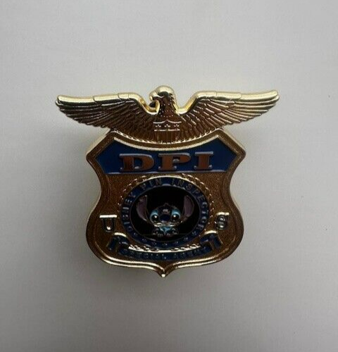 Stitch Disney Pin Inspector Fantasy Pin Pin Shaped Like Badge DPI ...