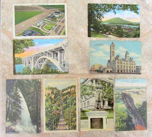 LOT OF 8 VINTAGE POSTCARDS - VIEWS OF TENNESSEE | eBay