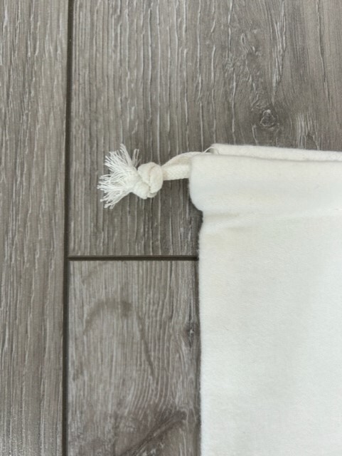 BOTTEGA VENETA OFFICIA LOGO EXTRA LARGE WHITE COTTON FLANNEL DUST BAG ...