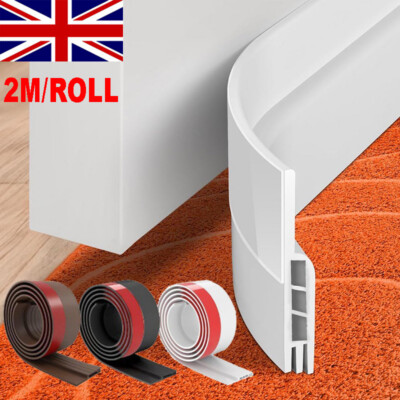 1/2/3 Rolls Door Draft Excluder Seal Strip Draught Excluder for Bottom ...