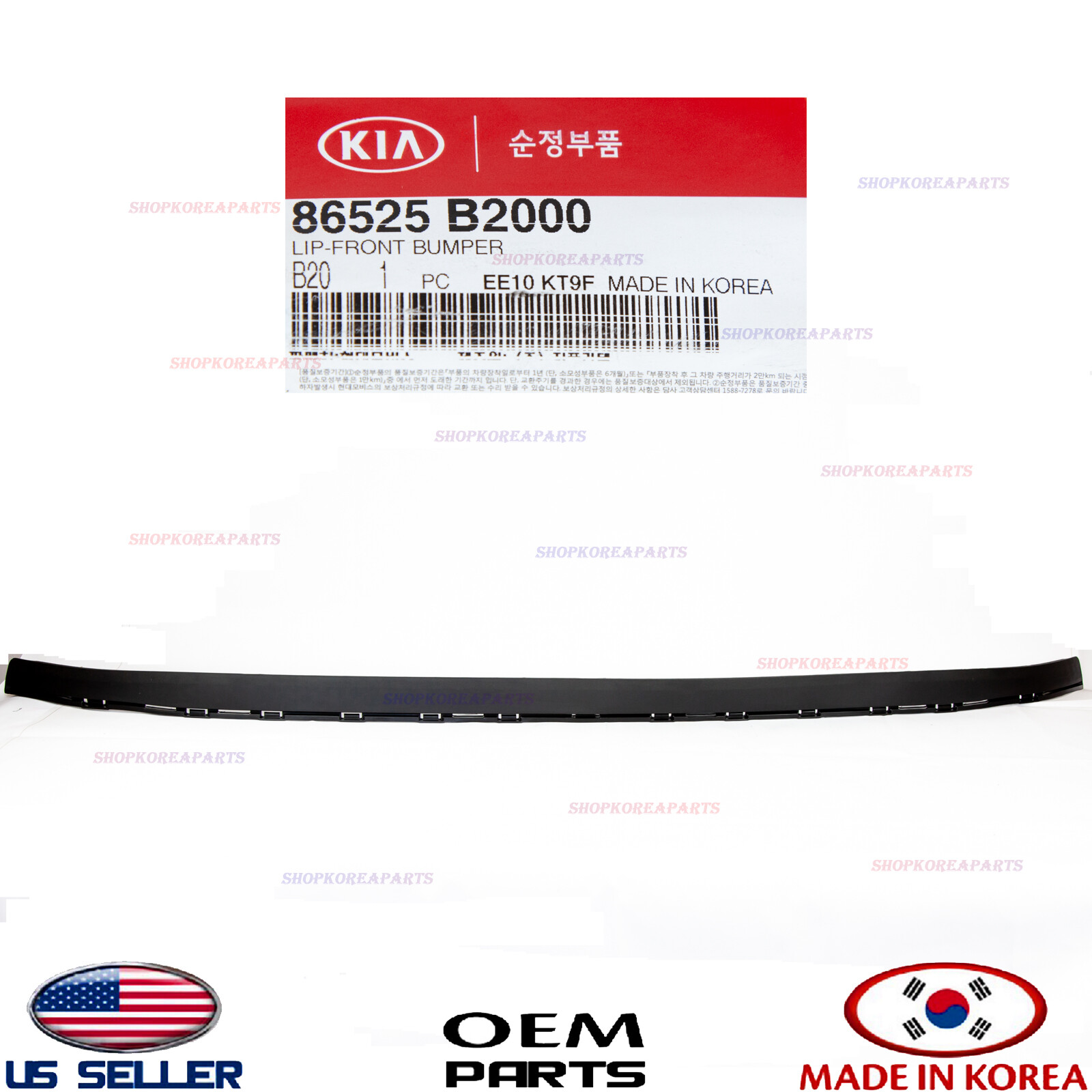 Genuine Front Bumper Lower Spoiler Chin Lip ⭐OEM⭐ Kia Soul 2014-2016 ...