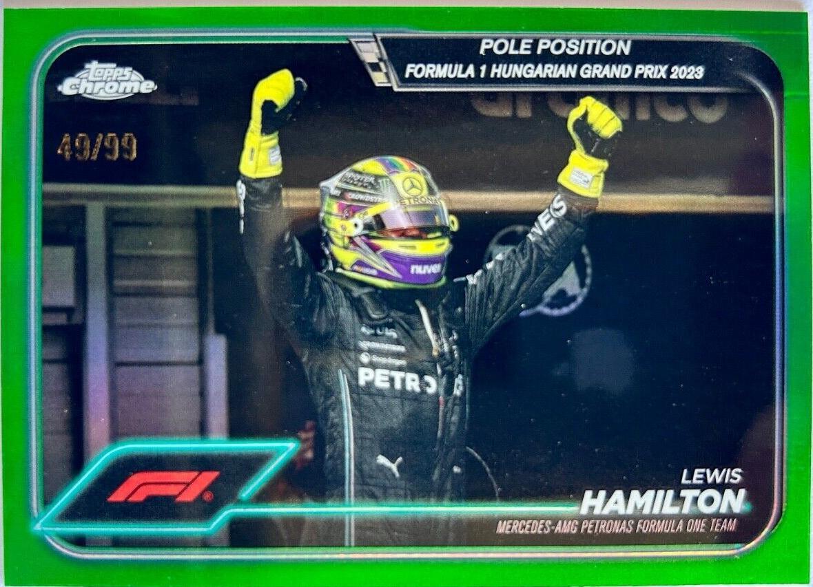 2024 Topps Chrome Formula 1 - Pole Position Lewis Hamilton #158 Green ...