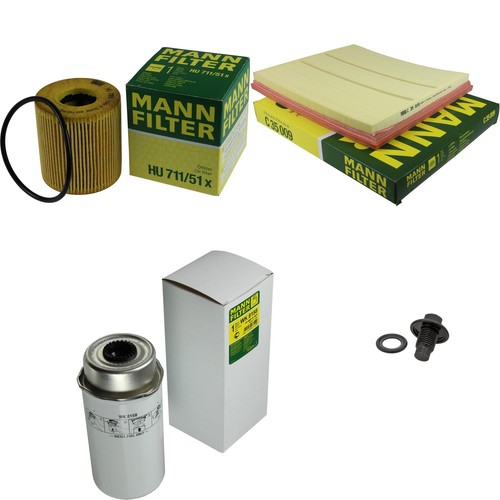 MANN-FILTER Inspektionspaket Filterset für Ford Transit Bus WK 8158 HU ...