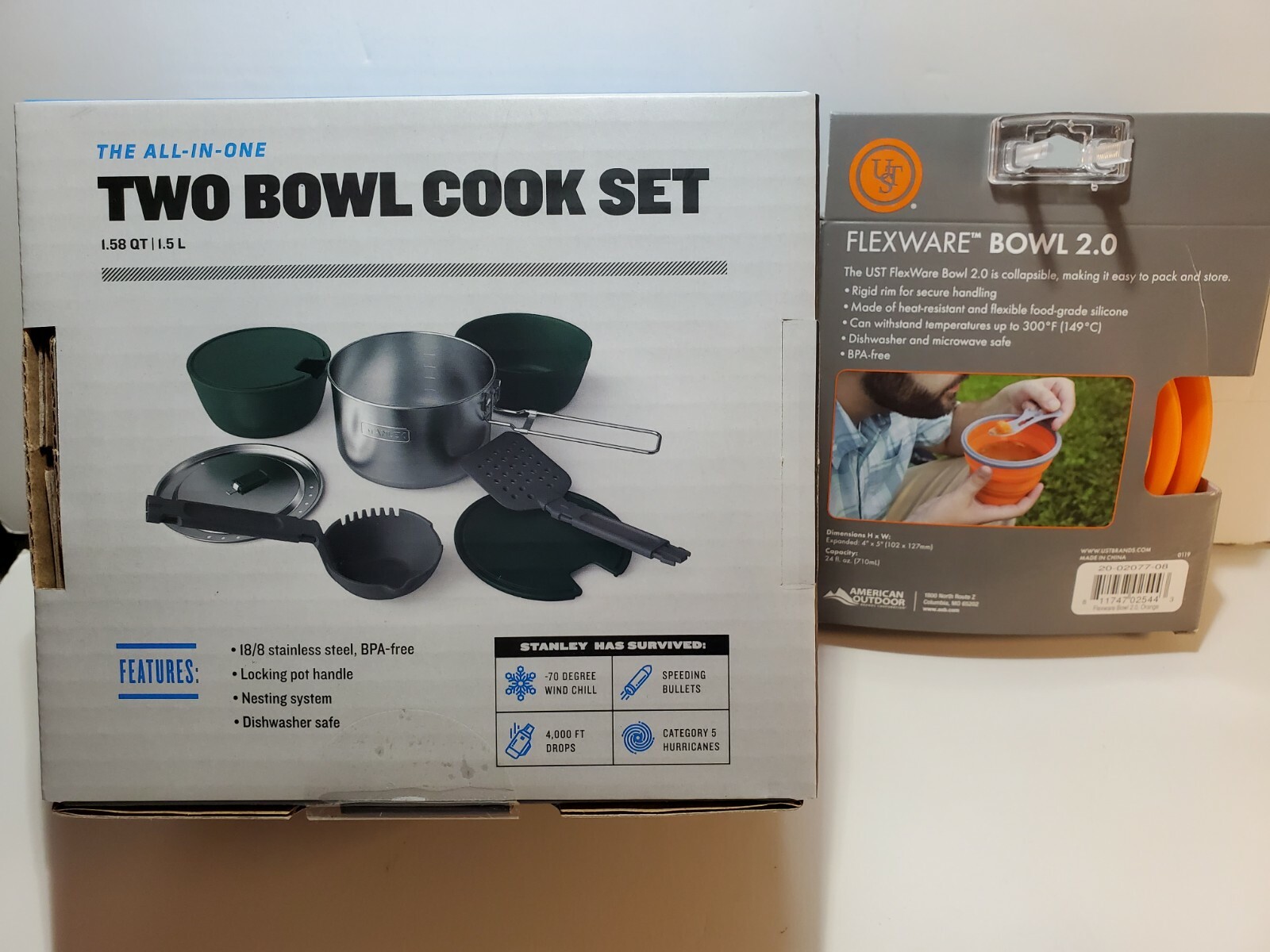 D32 Stanley Adventure Series Two Bowl Cook Set 8pcs Stainless Nesting ...