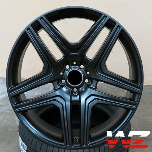 22x10 Black Wheels For Mercedes GL550 R350 ML350 ML500 ML550 5X112 22 ...