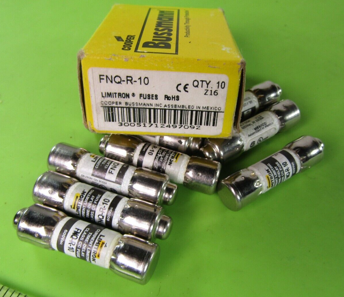FNQR10 NOS Bussmann FNQ-R-10 10A 600Vac Time-delay Fuse 🔥8 Count🔥NOS🔥 ...