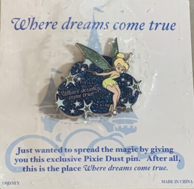 WDW DISNEY 2007 Where Dreams Come True - Tinker Bell Pixie Dust PIN ...