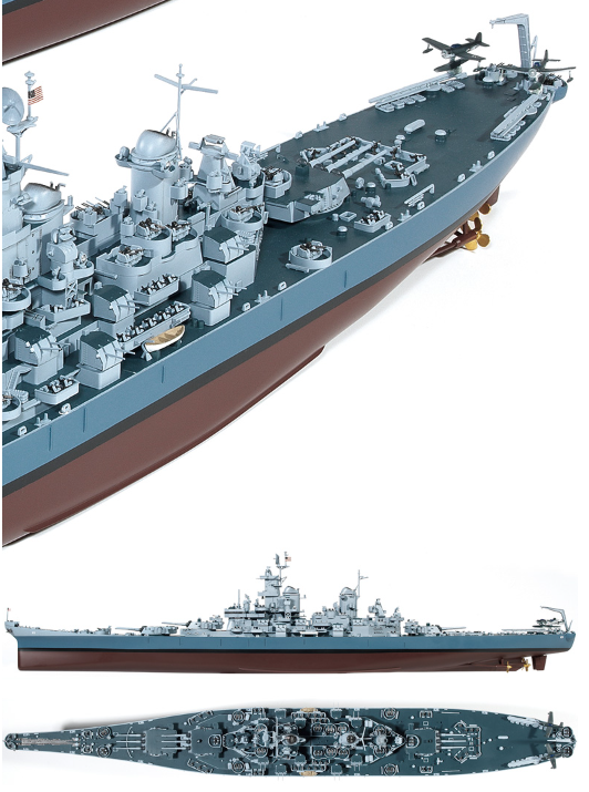1/400 USS MISSOURI BB-63 US Battle Ship Plastic Hobby Model kit #14401 ...
