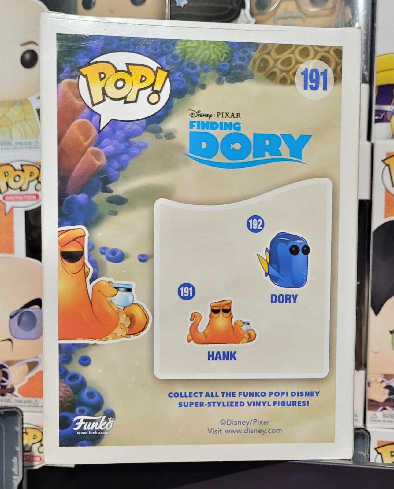 Hank #191 - Disney's Finding Dory - Funko Pop Vinyl Figure - New In Box ...