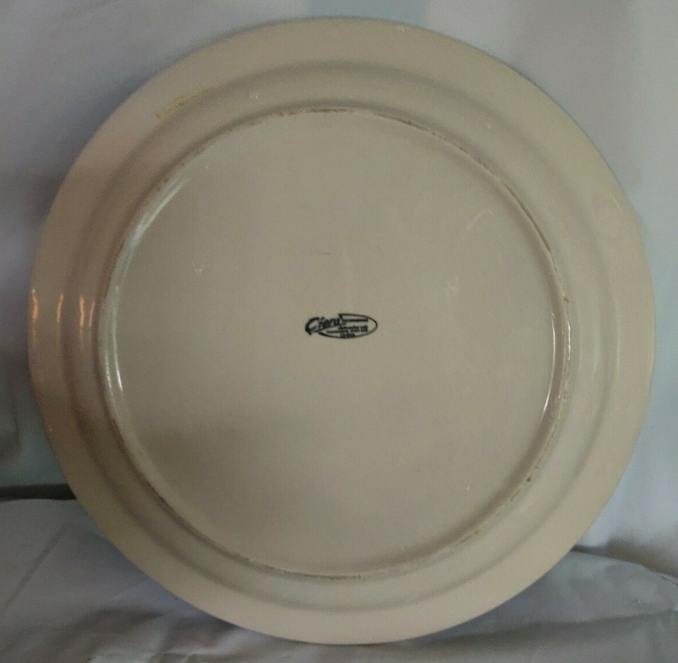 Ciera Fine Dinnerware 10 3/8" Dinner Plate Off White/Purple Bands | eBay