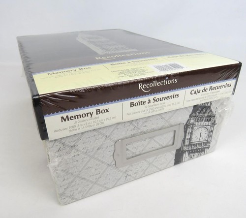 Recollections Memory Photo Storage Craft Box Label Bracket Holds1000 ...