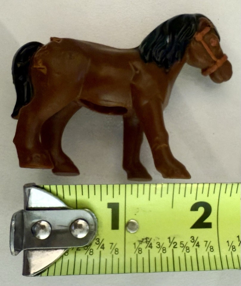 Vintage Lincoln Logs Brown Horse Animal Figurine Plastic Toy ...