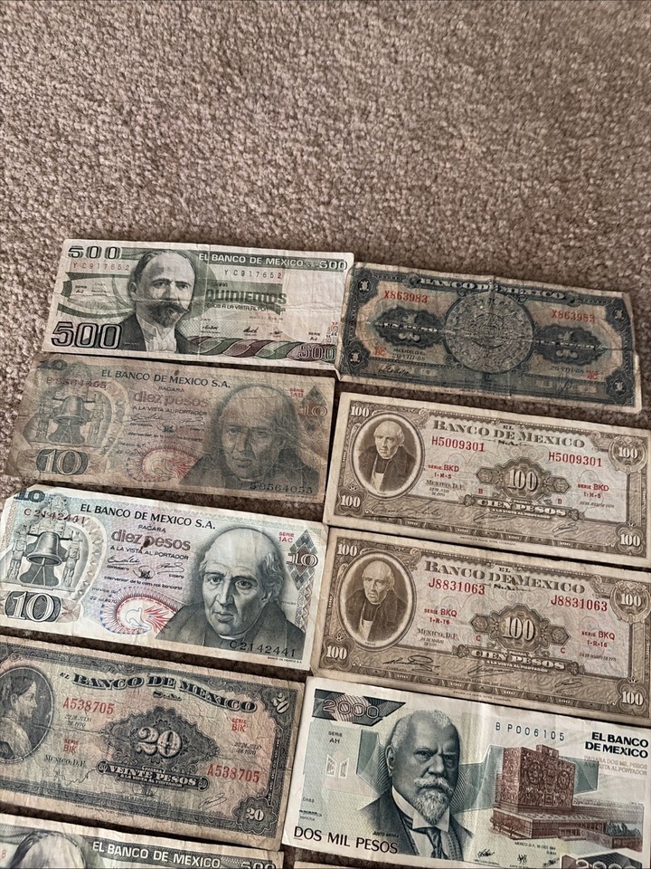 LOT OF 20 BANK NOTES MEXICO MIXED | eBay