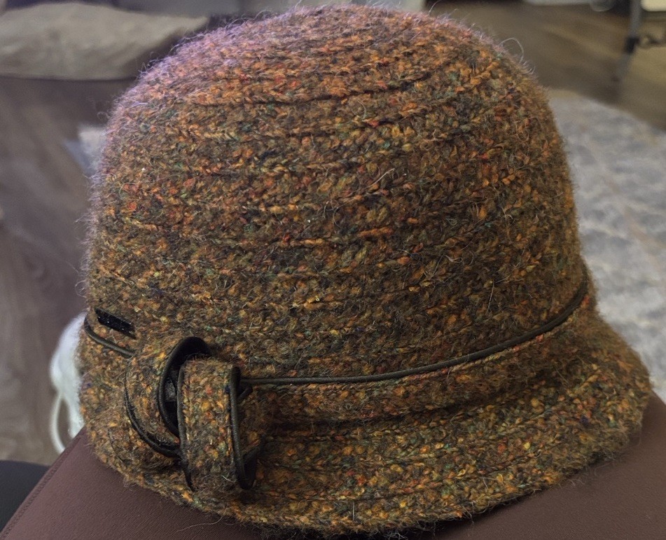 BETMAR NEW YORK HAT Weave Burnt Orange Brown Wool Blend Logo Design | eBay