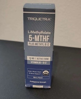 Triquetra L-Methylfolate 5-MTHF Plus Methyl B12 15mg Vitamin B9 | eBay
