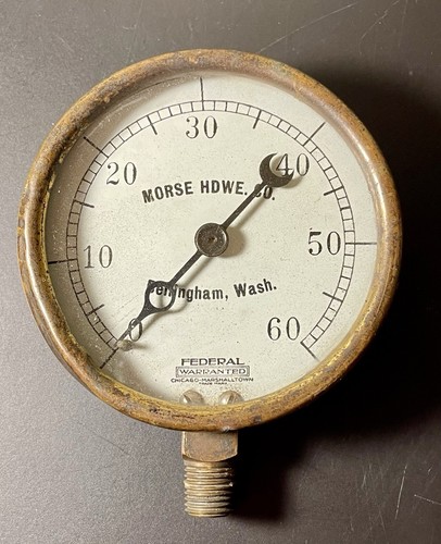 Antique/ Vintage Pressure Gauge | eBay