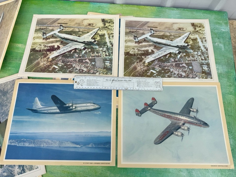 23 Vtg Lockheed Martin Airplane Prints 11x14 Poster Art Pictures Plane ...
