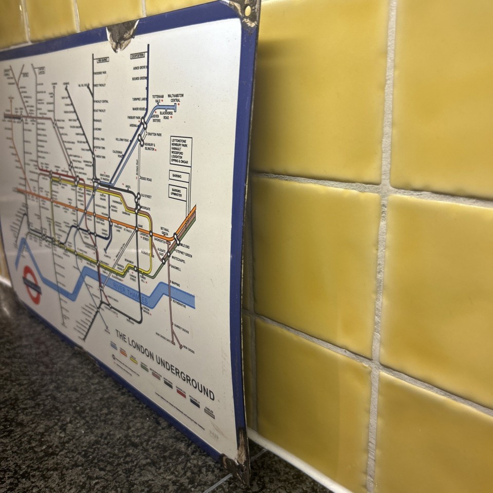 London Underground Map Enamel Sign lovely piece | eBay UK