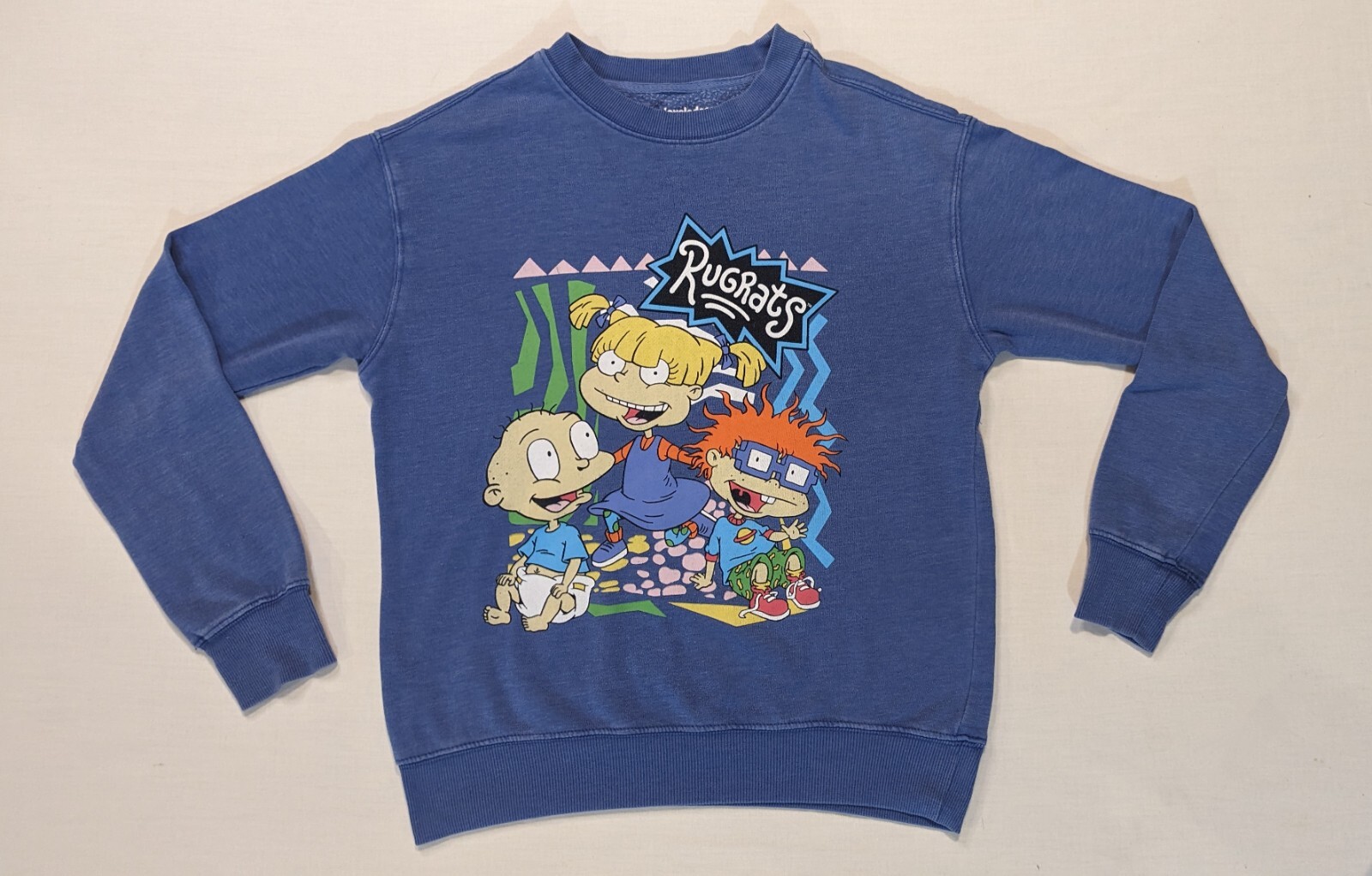 Nickelodeon Rugrats blue crew neck sweatshirt sweater… - Gem