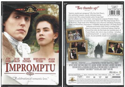 Impromptu DVD Hugh Grant Bernadette Peters Mandy Patinkin NEW Sealed 27616871541| eBay