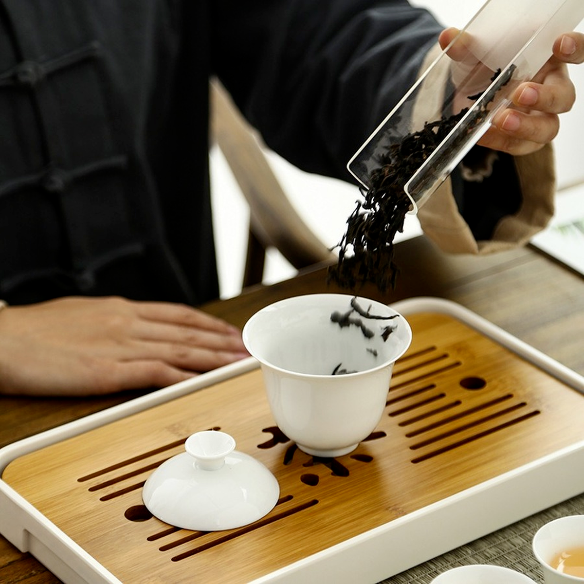 Kung Fu Tea Set Luxury Dehua White Porcelain Gongfu Tea Cups Set Tea ...