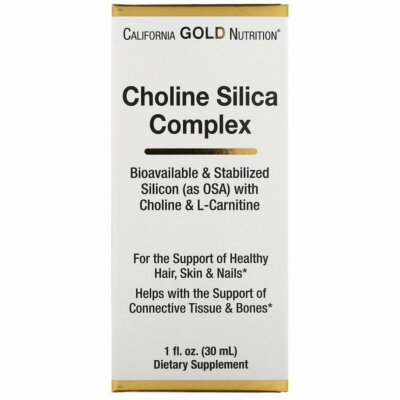 CHOLINE SILICA COMPLEX + CHOLINE + L-CARNITINE BIOAVAILABLE HAIR SKIN ...