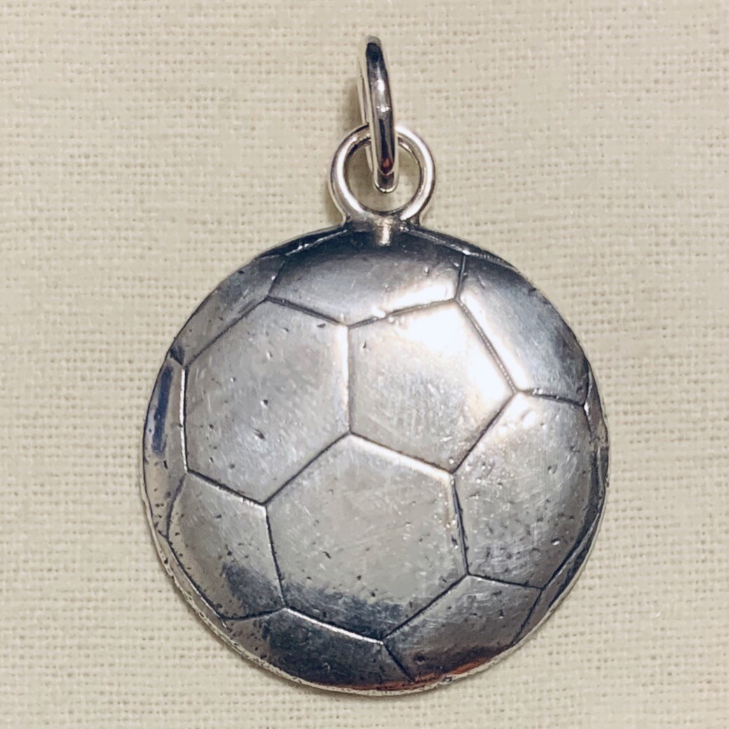 James Avery Soccer Ball Pendant Retired uncut loop Fa… - Gem