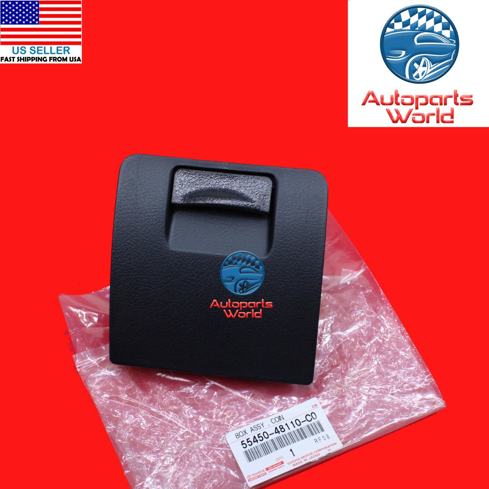 GENUINE TOYOTA 08-13 HIGHLANDER INSTRMENT PANEL COIN HOLDER BOX 55450 ...