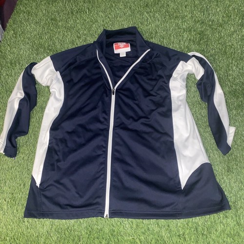 Team 365 Jacket Mens Xl Blue & White Zip Up Track | eBay