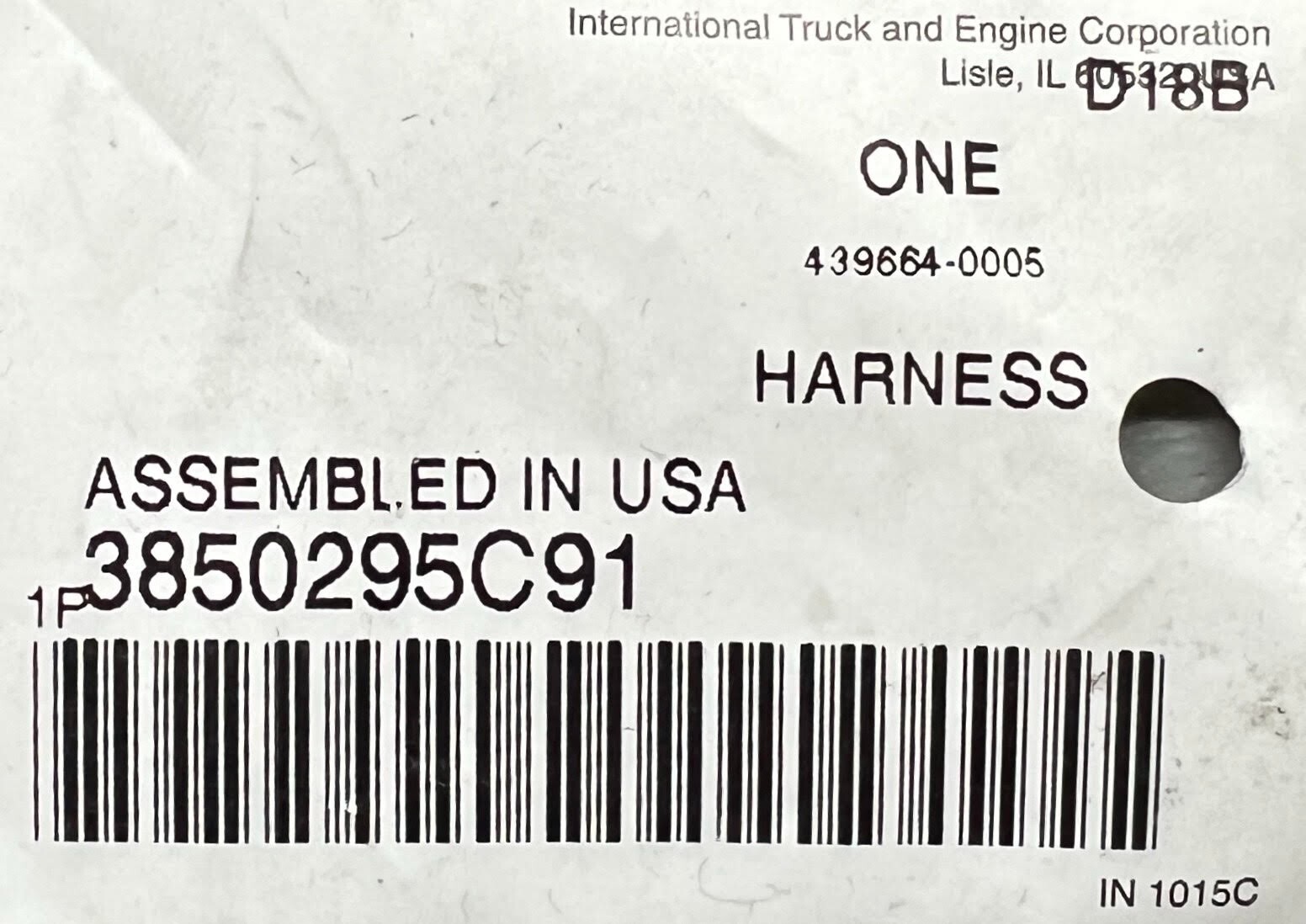 International 3850295C91 for sale online | eBay