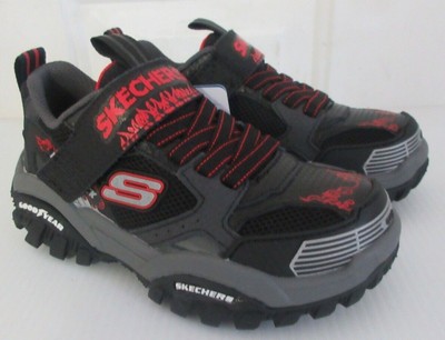 Skechers Goodyear Performance Outsoles Boy's Turbo Speed Black/Grey ...