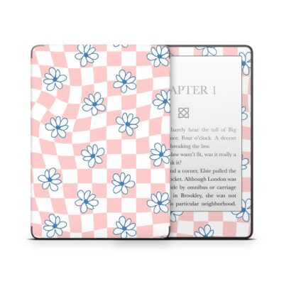 Floral Check V2 Skin Removable Sticker Decal Wrap to fit Kindle ...
